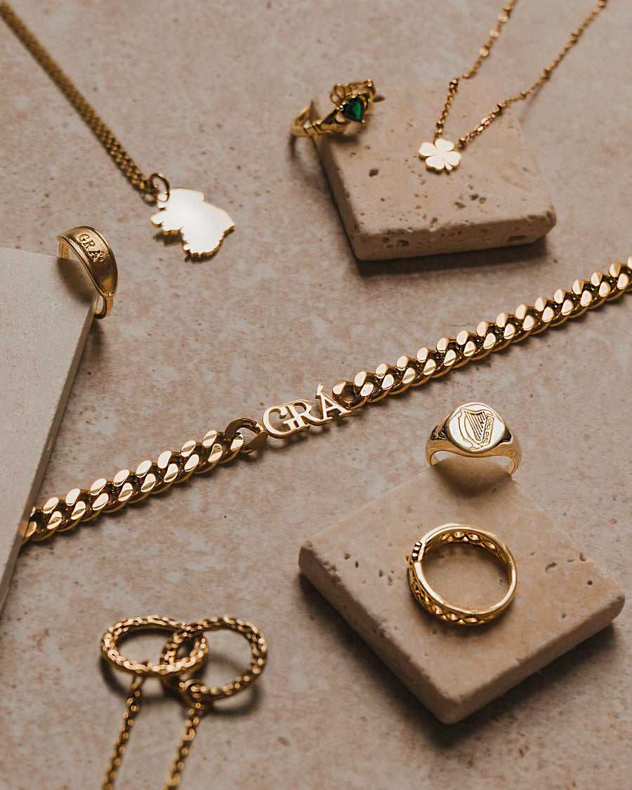 Grá Necklace | Irish Jewellery in Gold & Silver | Fada